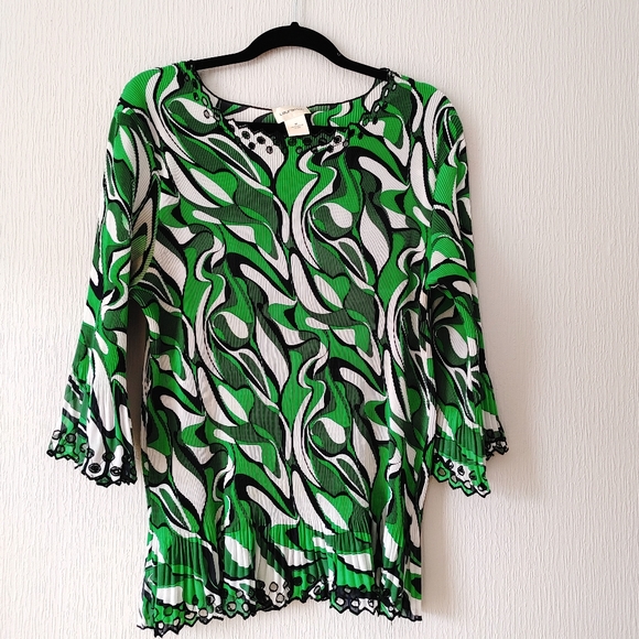 Laura | Tops | Laura Plus 34 Sleeve Chifon Blouse Size 2x | Poshmark